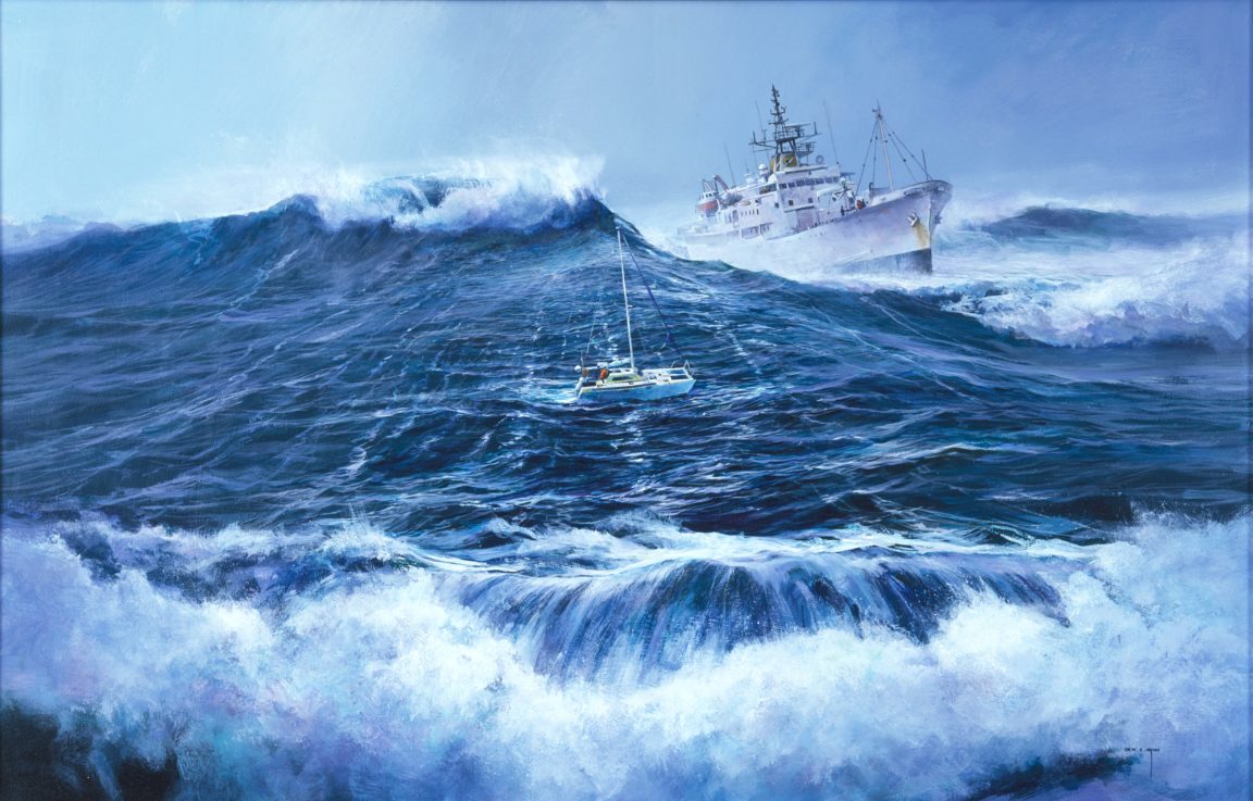 Celebrating 80 years of New Zealand Navy with official artist Colin Wynn.