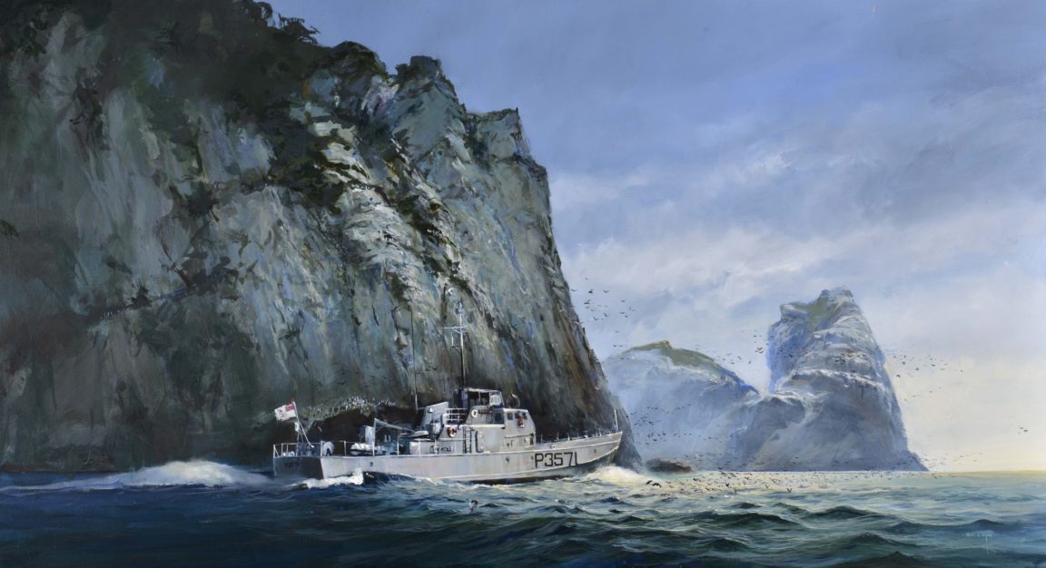 Celebrating 80 years of New Zealand Navy with official artist Colin Wynn.