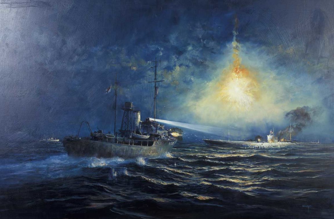 Celebrating 80 years of New Zealand Navy with official artist Colin Wynn.