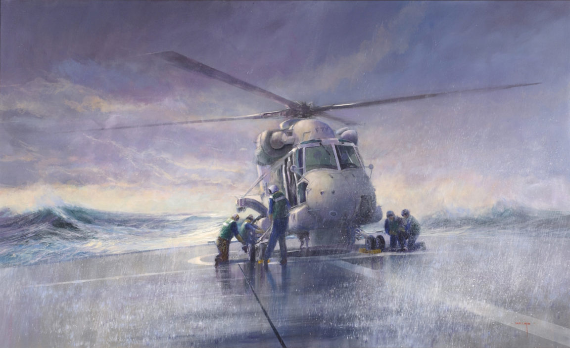 Celebrating 80 years of New Zealand Navy with official artist Colin Wynn.